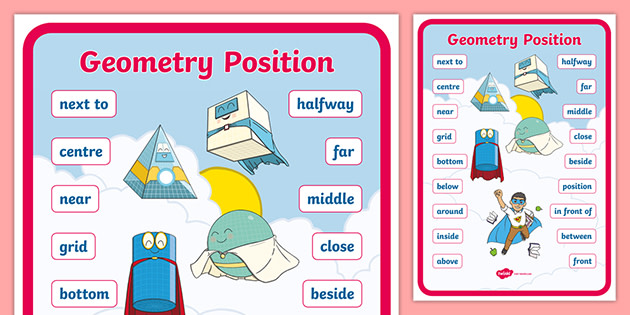 FREE! - Key Stage 1 Geometry Position Poster (teacher made)