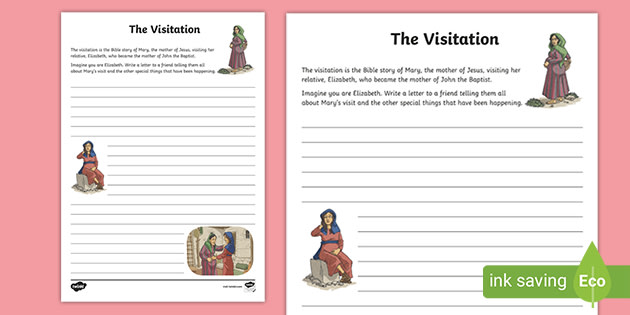 KS2 The Visitation Letter Writing Worksheet (teacher made)