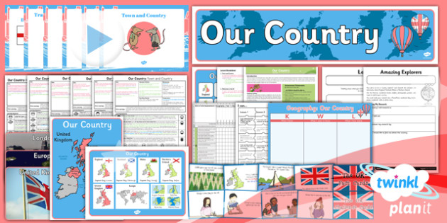 Geography: Our Country Year 1 Unit Pack (teacher made)