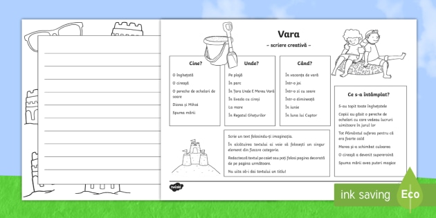 Vara - Scriere creativă