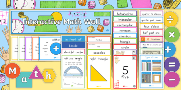 Math Classroom Set-Up Pack