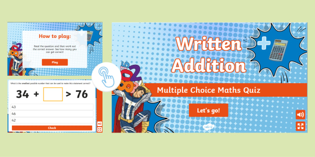 Addition Quizzes | twinkl.co.uk