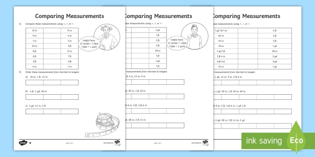 Comparing Lengths Differentiated Activity - Math - Twinkl