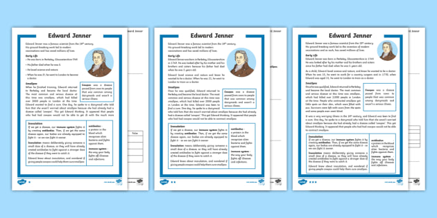 Edward Jenner Resources | twinkl.co.uk
