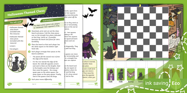 Halloween-Themed Chess