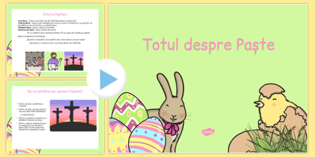 Totul despre Paște - Prezentare PowerPoint (teacher made)