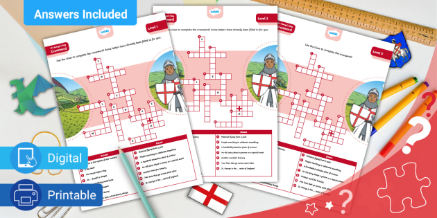 St. George's Day Crossword -AL - Kids - Twinkl Puzzled