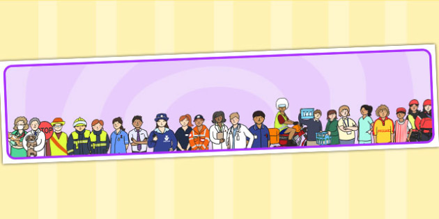 People Who Help Us Editable Banner (teacher made)