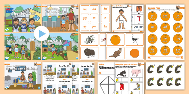 Phonics Level 2 Week 3 'g, o, c, k' Weekly Lesson Pack