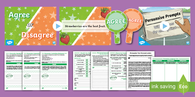 Persuasive Writing Activity Resource Pack for Years 3-6