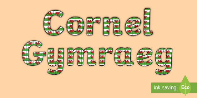 Cornel Cymraeg Display Lettering Welsh (teacher made)
