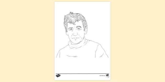 FREE! - Leonard Bernstein Colouring Sheet | Colouring Sheets