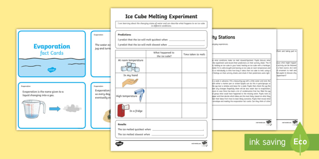Water First Level Science Activity Station Lesson Pack