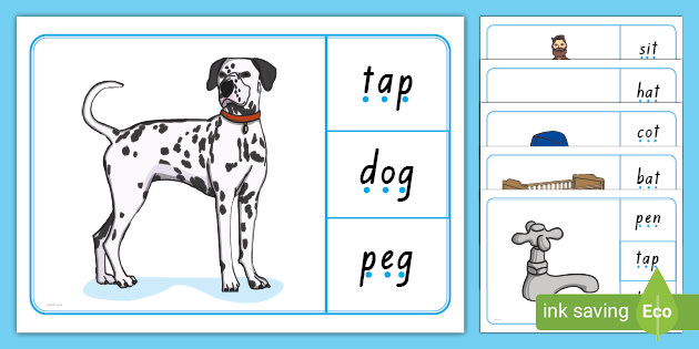 New Zealand CVC Words Peg Matching Game (teacher made)