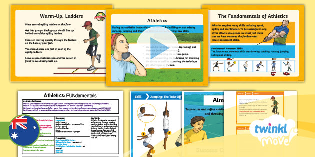 Move PE Year 5 Athletics Lesson 1: FUNdamentals Lesson Pack