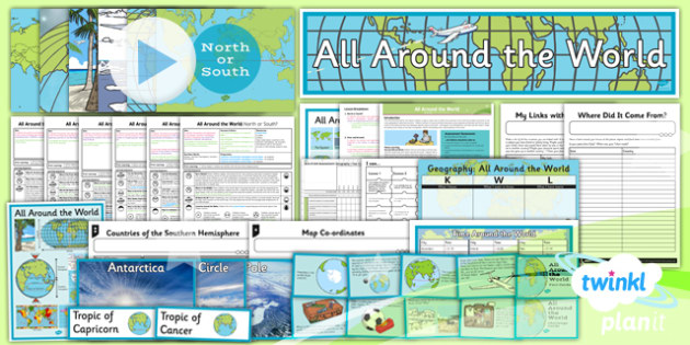 Geography: All Around the World Topic Ideas - Year 4 Lesson