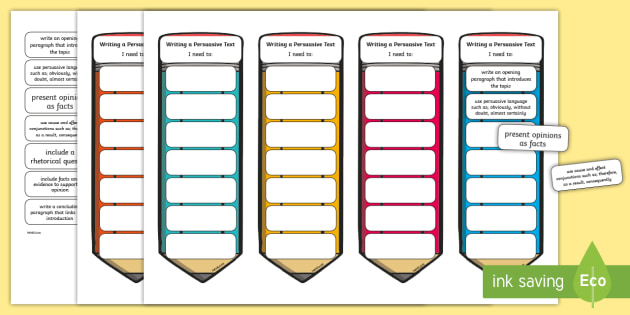 Persuasive Writing Bookmark | Features of a Persuasive Text