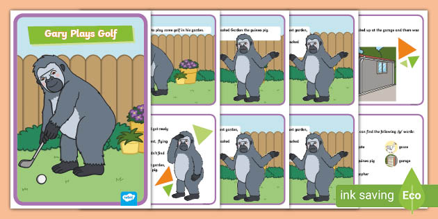 Initial /g/ Sound Story - Gary Plays Golf (teacher made)