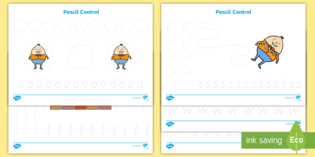 Humpty Dumpty Worksheets | EYFS Pencil Control Resource