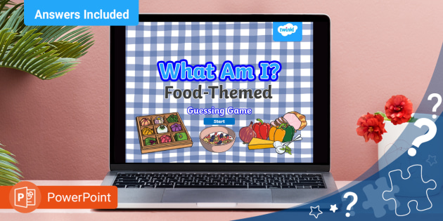 What Am I? Food-Themed Guessing Game PowerPoint - Puzzles