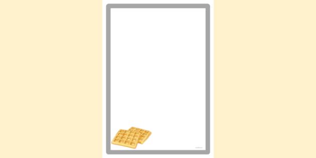 FREE! - Simple Blank Waffle Border | Page Borders | Twinkl