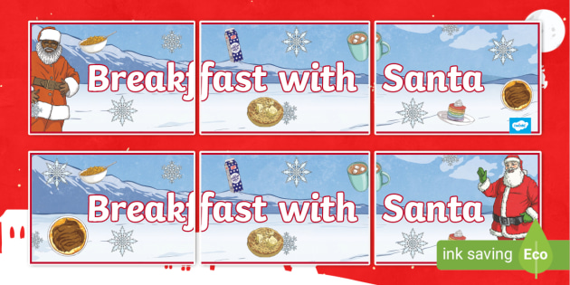 Breakfast with Santa Banner