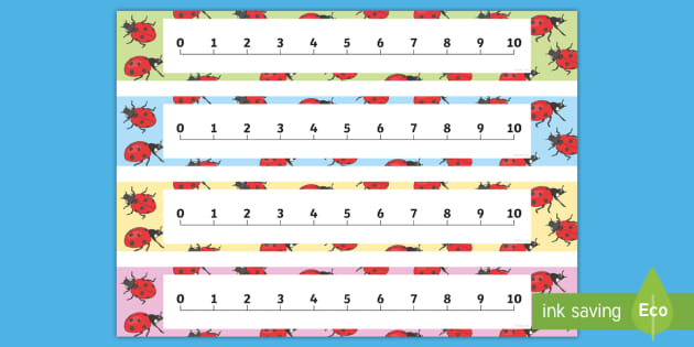 FREE! - Ladybird Number Line (0-10) (teacher made)