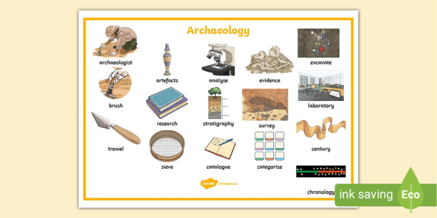 Archaeology Word Mat (teacher made)
