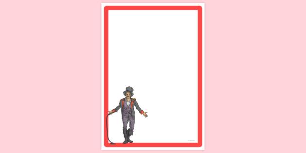 FREE! - Simple Blank Ring Master Page Border | Twinkl
