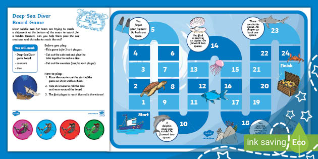 Deep-Sea Diver Board Game - Parents - Games and Puzzles