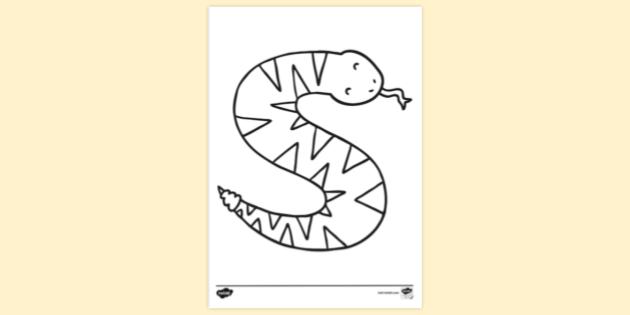 FREE! - S Colouring Page | Colouring | Colouring Sheets
