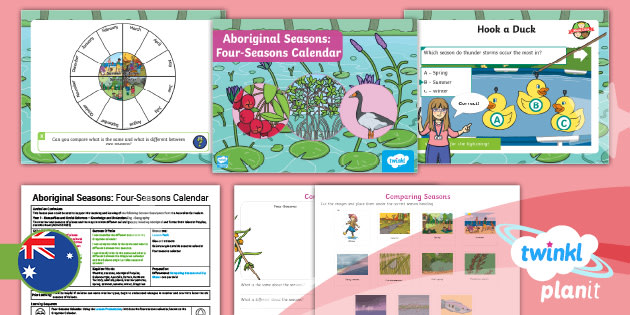 Year 1 HASS Aboriginal Season Lesson 3 4-Seasons Calendar
