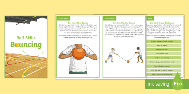 Ball Skills - Bouncing Challenge Cards (teacher made)
