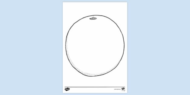 Melon Colouring Sheet - Printable Primary Resources