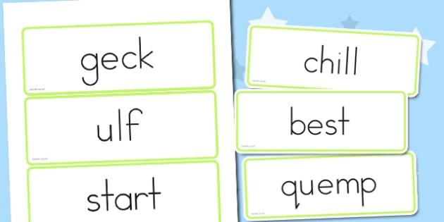 Foundation Nonsense Sorting Word Cards