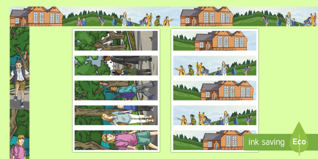 KS2 Let's All Walk to School Display Borders (teacher made)