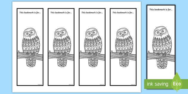 Morepork Owl Colouring Bookmarks | Twinkl Resources