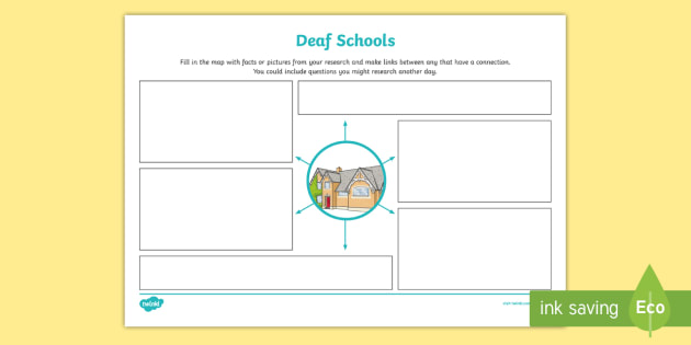 Deaf Schools Research Map (teacher made)