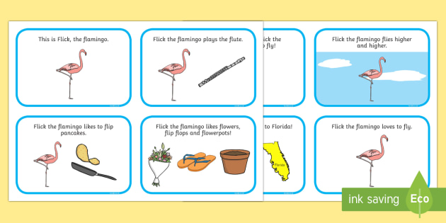 Initial ‘fl’ Word Story Cards (teacher made)