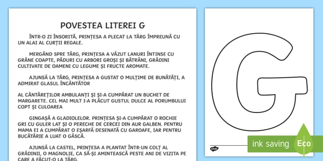 Litera G Poveste - litera g, poveste, litere, clasa