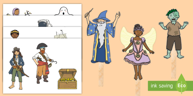 Character Stick Puppets (teacher made)