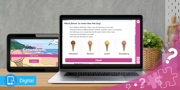 Ice Cream Logic Puzzle - Twinkl Puzzled – Kids Puzzles