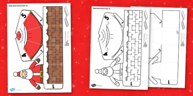 Simple Display Chimney - easy DIY paper Christmas crafts