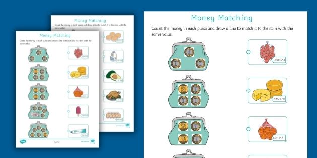 FREE! - Saudi Money Matching Activity (Teacher-Made)