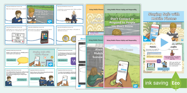 Staying Safe with Mobile Phones PowerPoint and Activity Pack