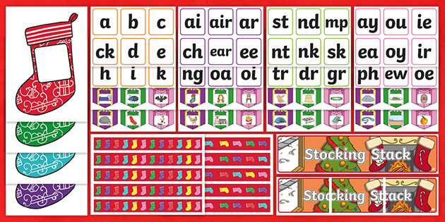 Stocking Stack Phonics Resource and Display Pack