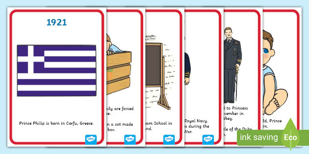 The Life of Prince Philip Display Posters (teacher made)