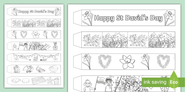 Saint David's Day Paper Chain (teacher made)