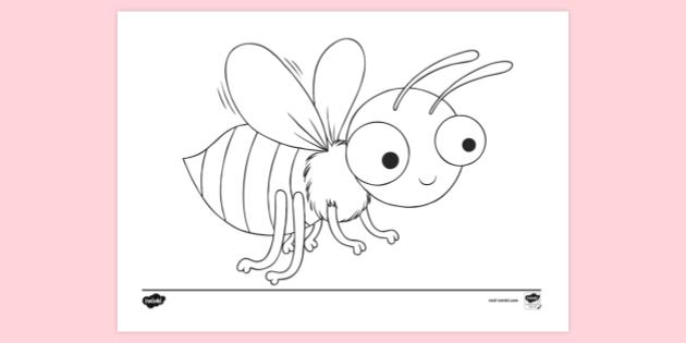 Bee Colouring Sheet | Colouring Sheets