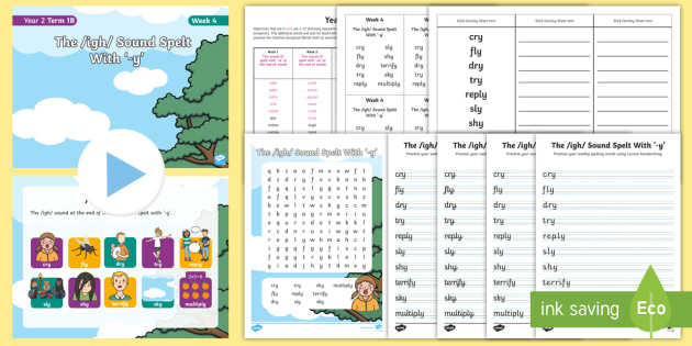 Year 2 Term 1B Week 4 Spelling Pack